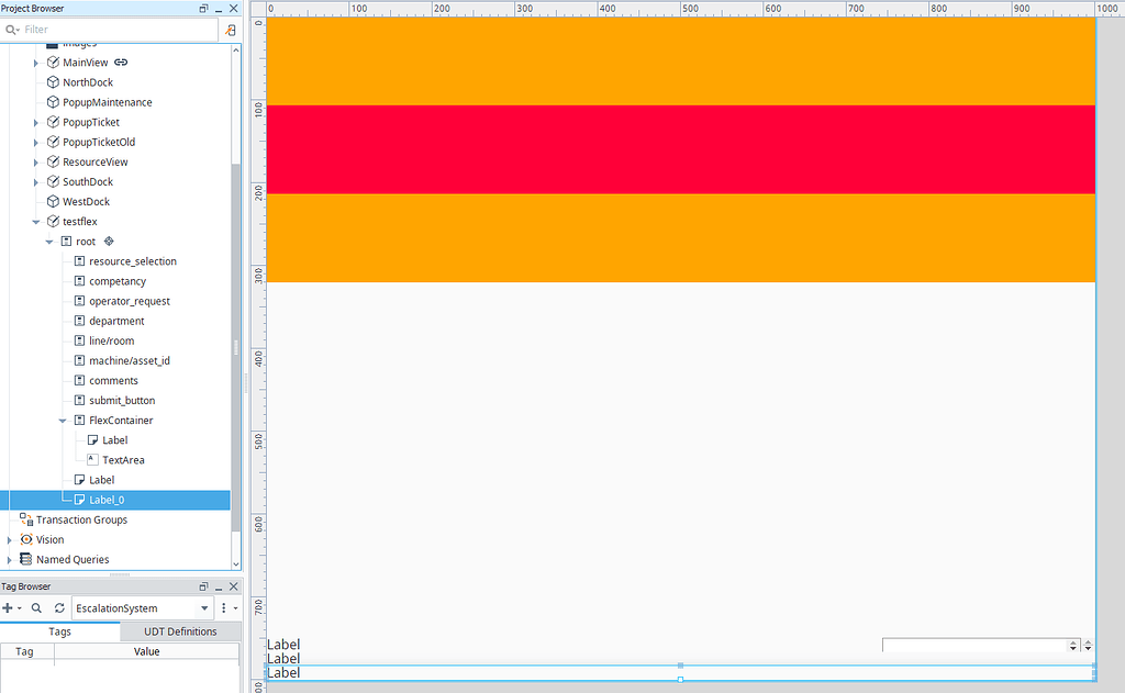 Adding a label, button or any perspective component INSIDE of a flex container - Ignition ...