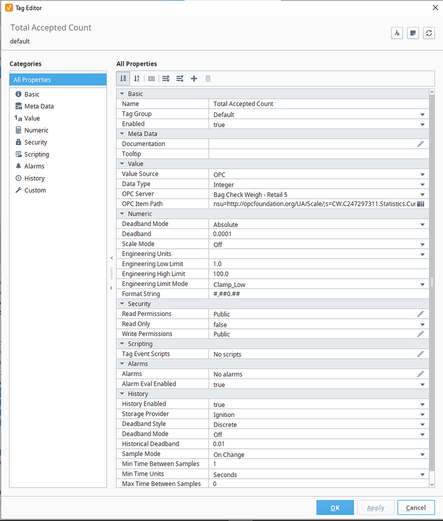 How to use derived/ reference tag or scripting to represent this infinitely accumulating tag ...