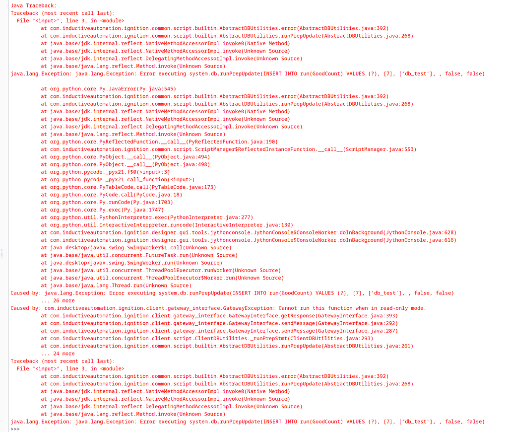 Problem with calling code in Ignition Designer Script Console - Ignition - Inductive Automation ...