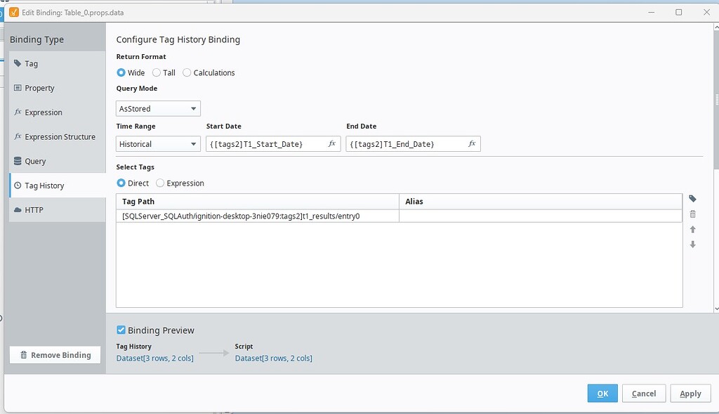 Tag History Rounds Data - Ignition - Inductive Automation Forum