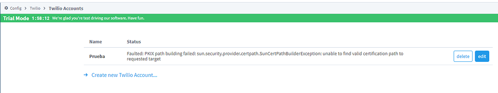 Failed to connect to Twilio - Ignition - Inductive Automation Forum