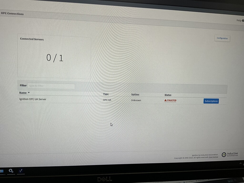 OPC Connections fault - Ignition - Inductive Automation Forum