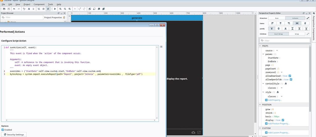 Report system.excute problem - Ignition - Inductive Automation Forum
