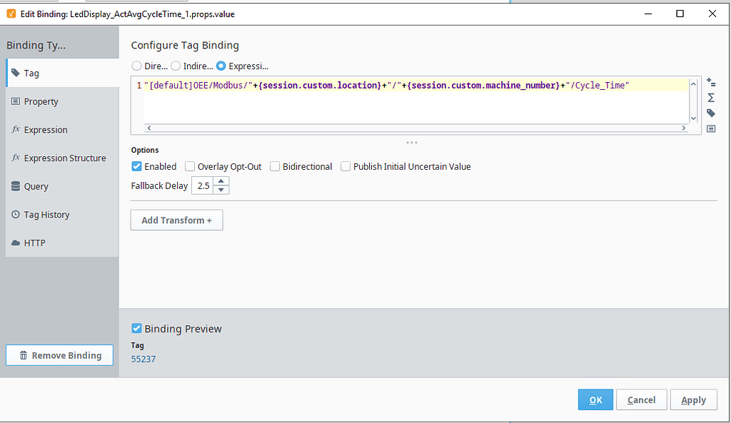 Indirect Tag History Binding Expression - Ignition - Inductive Automation Forum