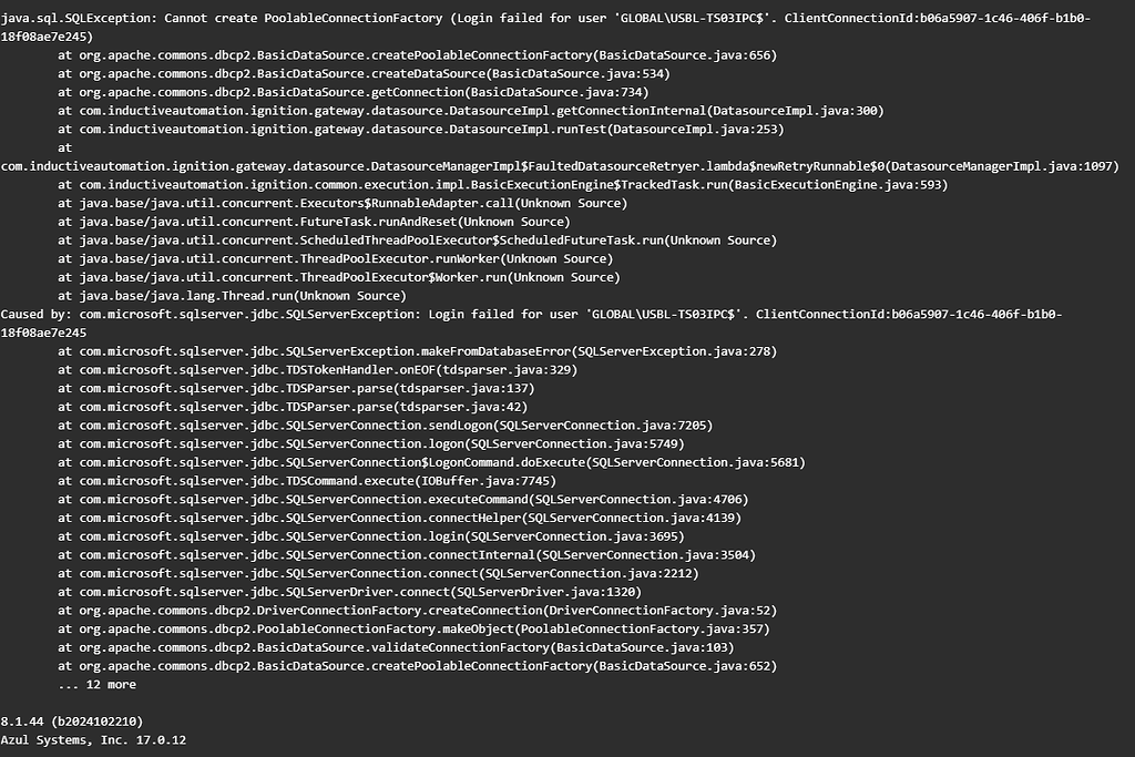 Issue with Ignition connecting to MSSQL server - Ignition - Inductive Automation Forum