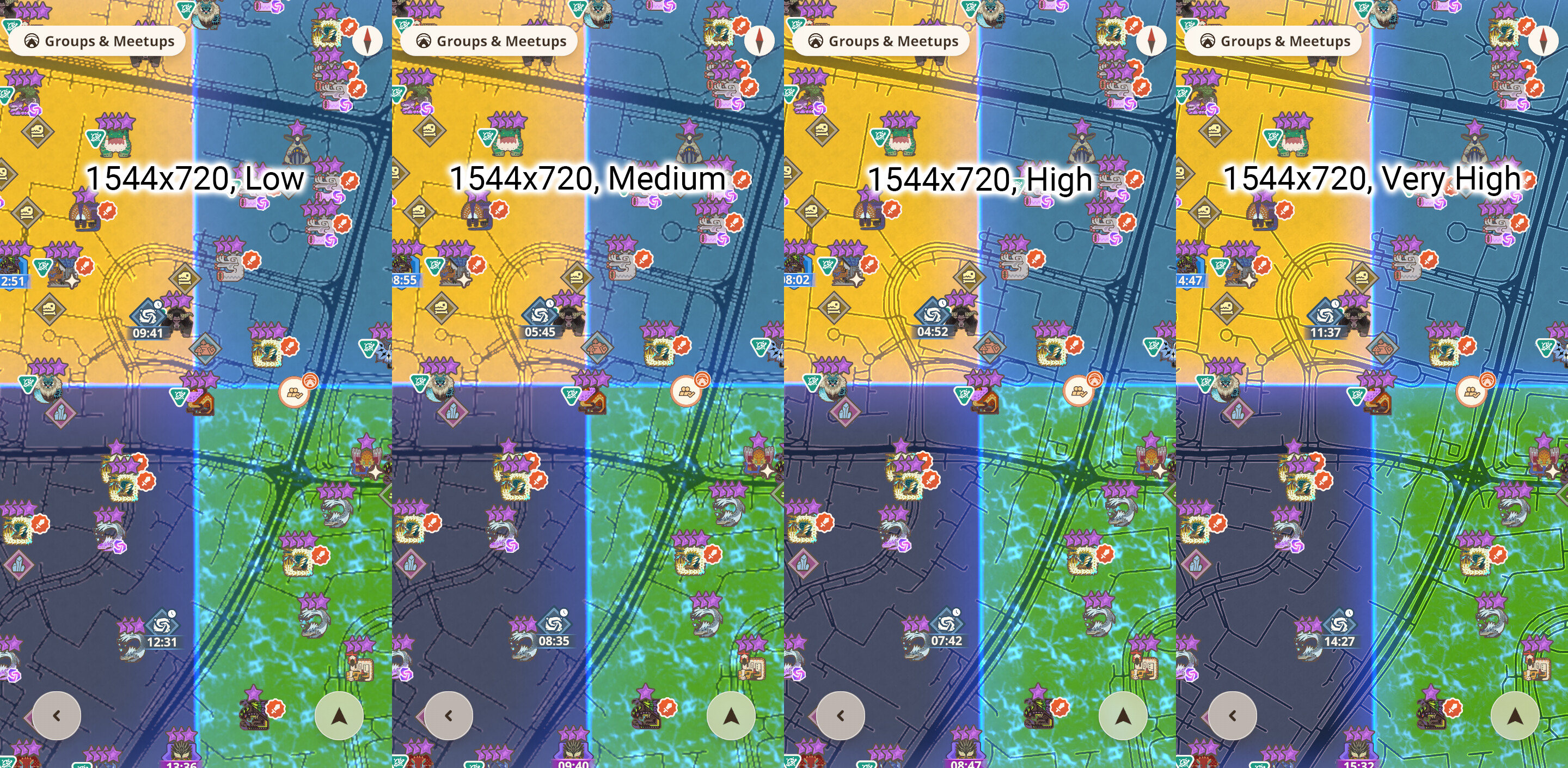 Field map display quality changes drastically when viewed on different ...