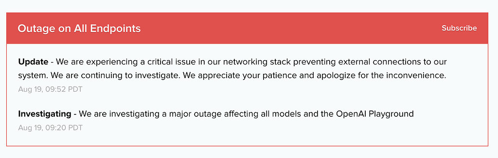 OpenAI Status - Aug 19th 2022 - API - OpenAI Developer Community