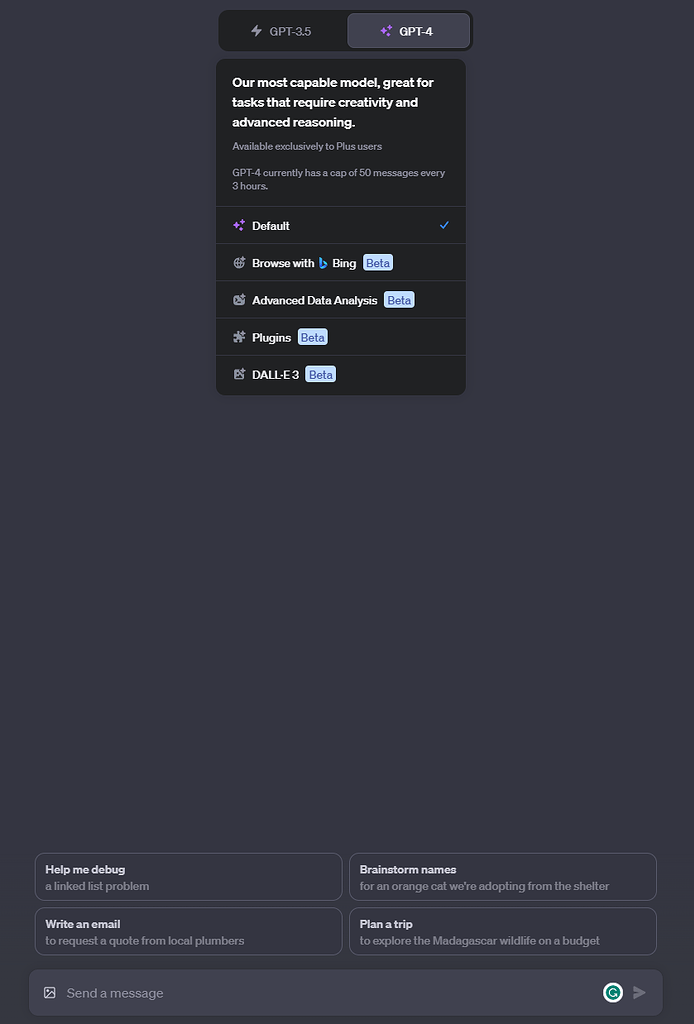 No plus icon but instead image icon in default 4.0 - ChatGPT - OpenAI Developer Community
