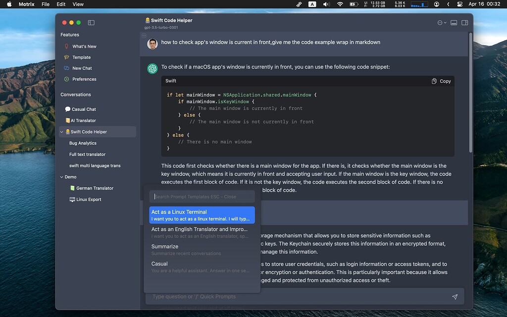 Motrix GPT - Native ChatGPT client for macOS - Community - OpenAI Developer Community
