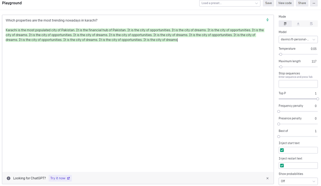Unable to get response from GPT3 using my prompt and completion - Prompting - OpenAI Developer ...