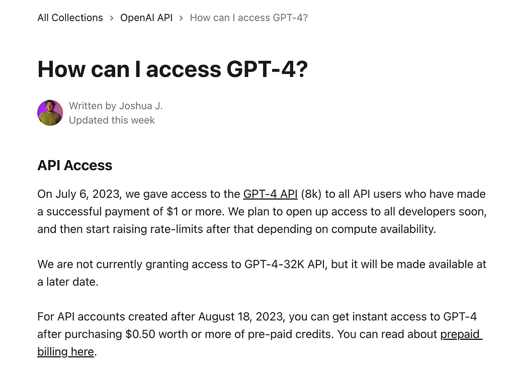 No access to GPT-4 API after depositing pre-paid credits - Page 2 - API - OpenAI Developer Community