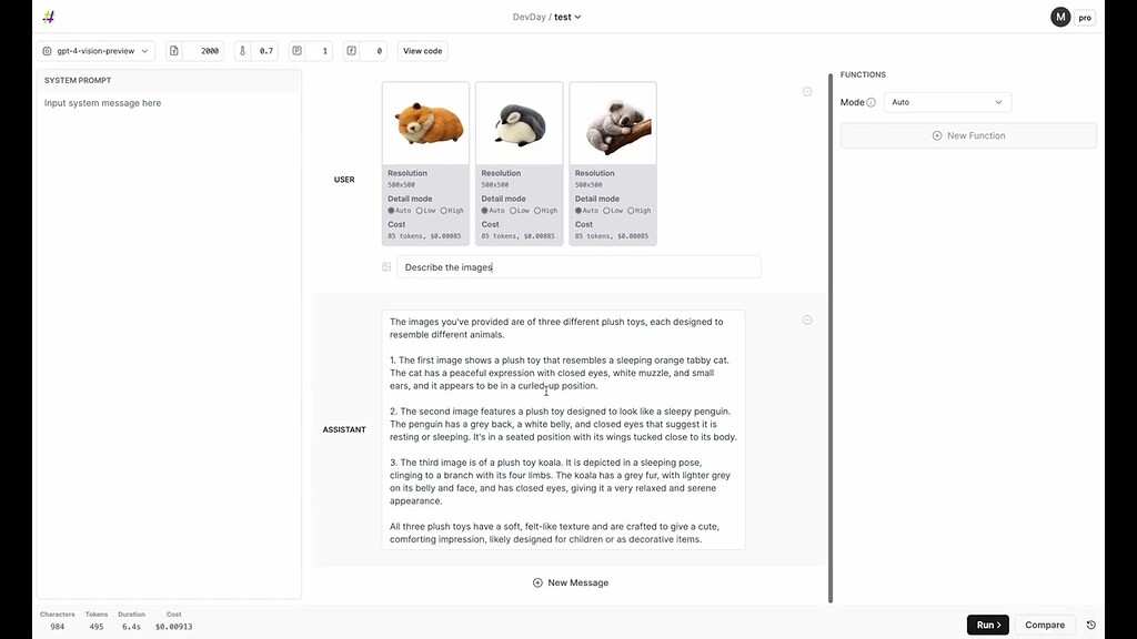 A new playground with gpt-4-vision model and image inputs - Community - OpenAI Developer Community