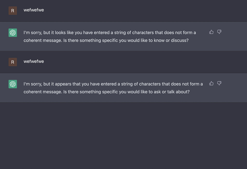 How To Identify Incoherent Message Received Prompting Openai Developer Community