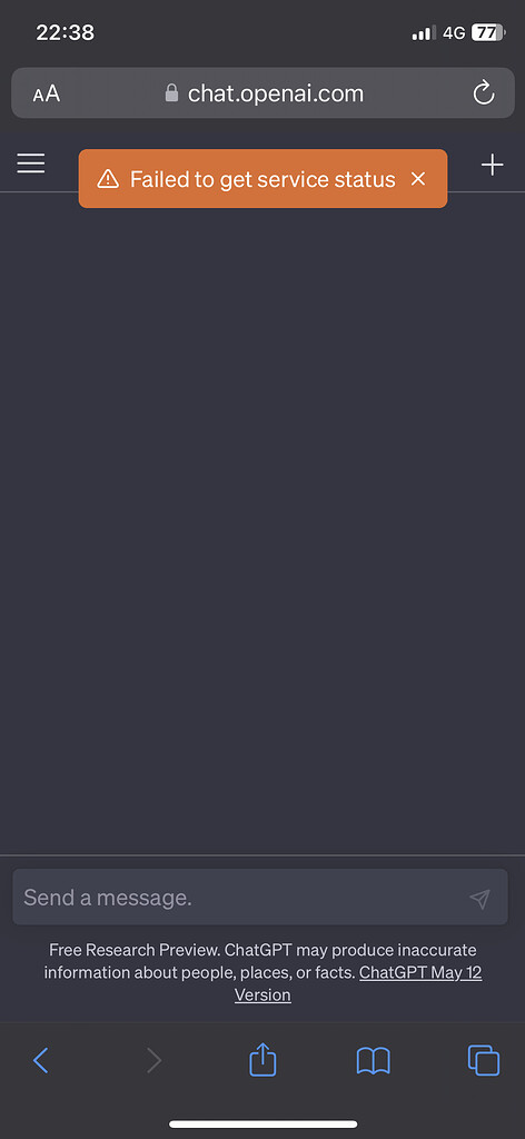 A Recurrent Problem Occurred Chatgpt Openai Developer Community