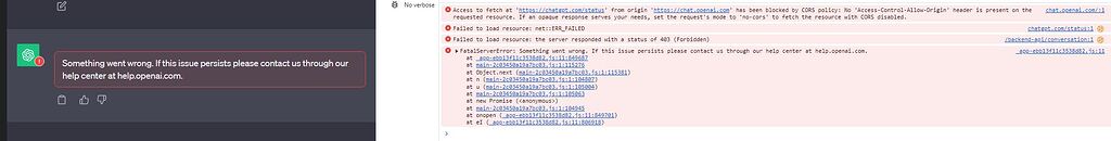 Strange GPT4 error on desktop - Bugs - OpenAI Developer Community