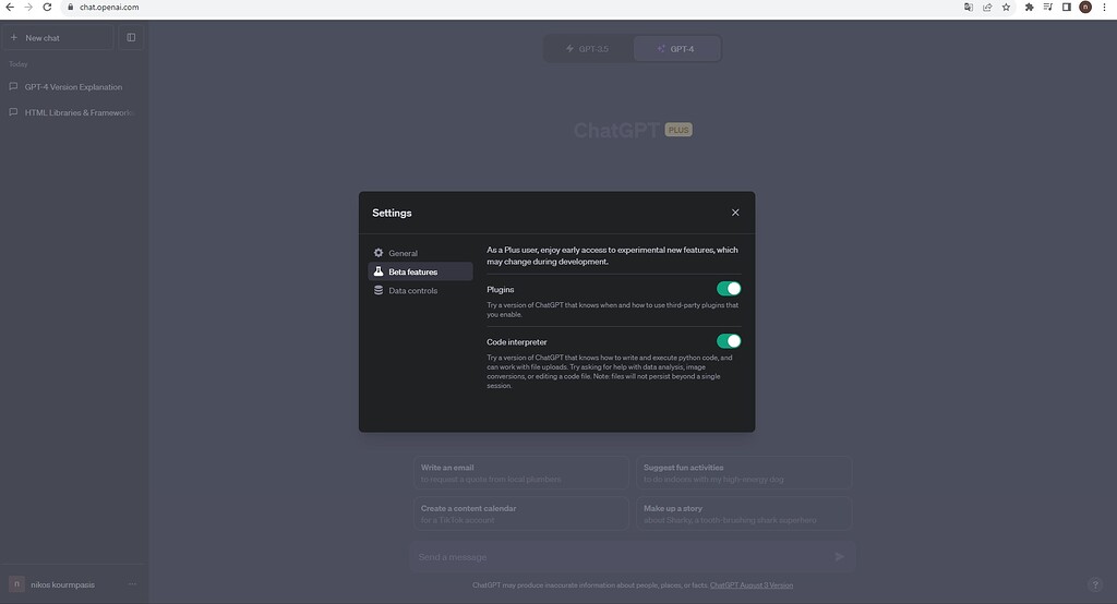 Web browsing doesn't even appear as an option! - ChatGPT - OpenAI ... Web browsing doesn't even appear as an option! - ChatGPT - OpenAI ...