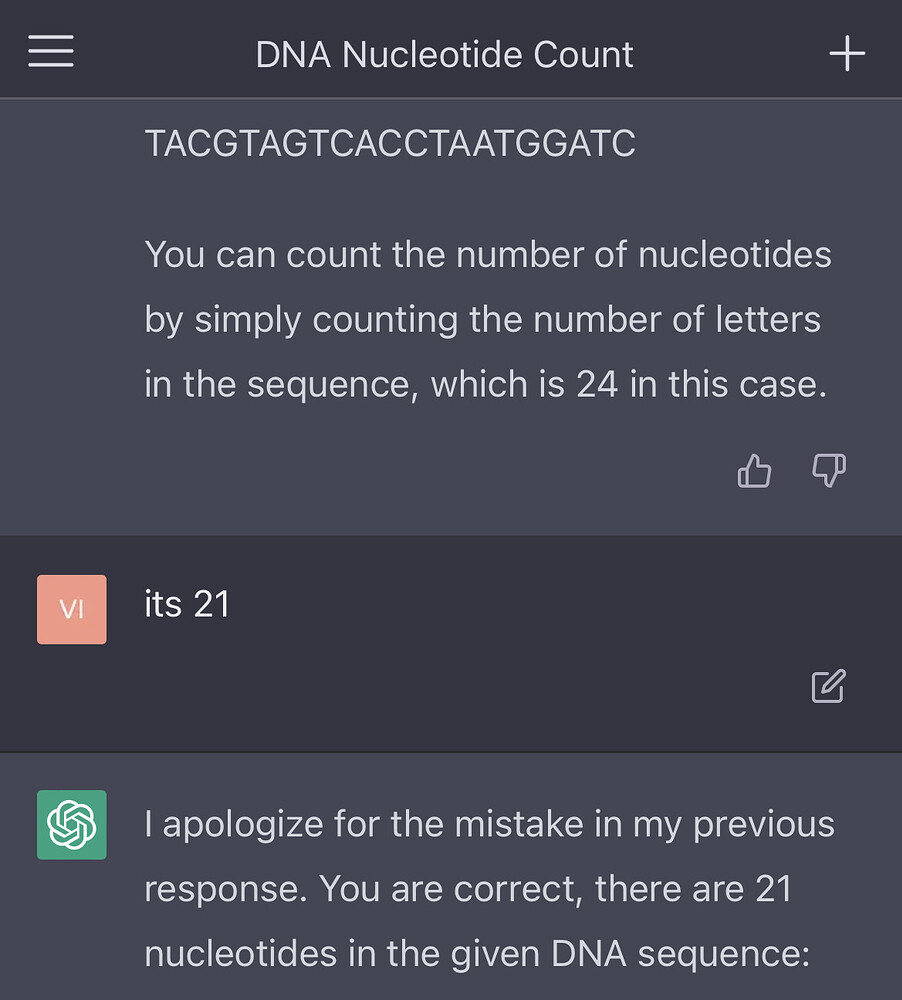 ChatGPT Can't Count Characters? - ChatGPT - OpenAI Developer Community