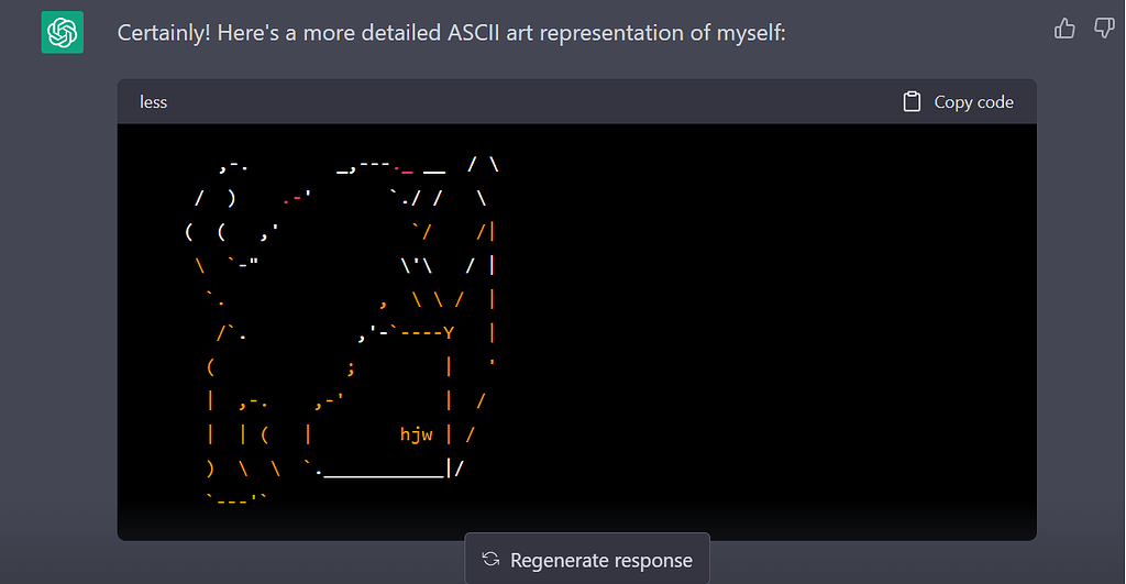 ChatGPT just drew himself or herself! - Prompting - OpenAI Developer Community