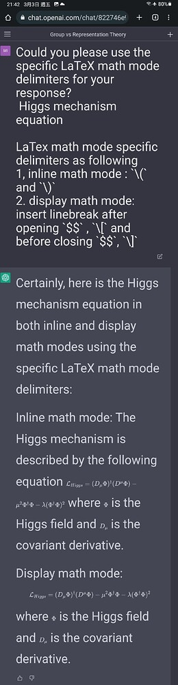 New feature: Properly shown mathematical equations - ChatGPT - OpenAI Developer Community