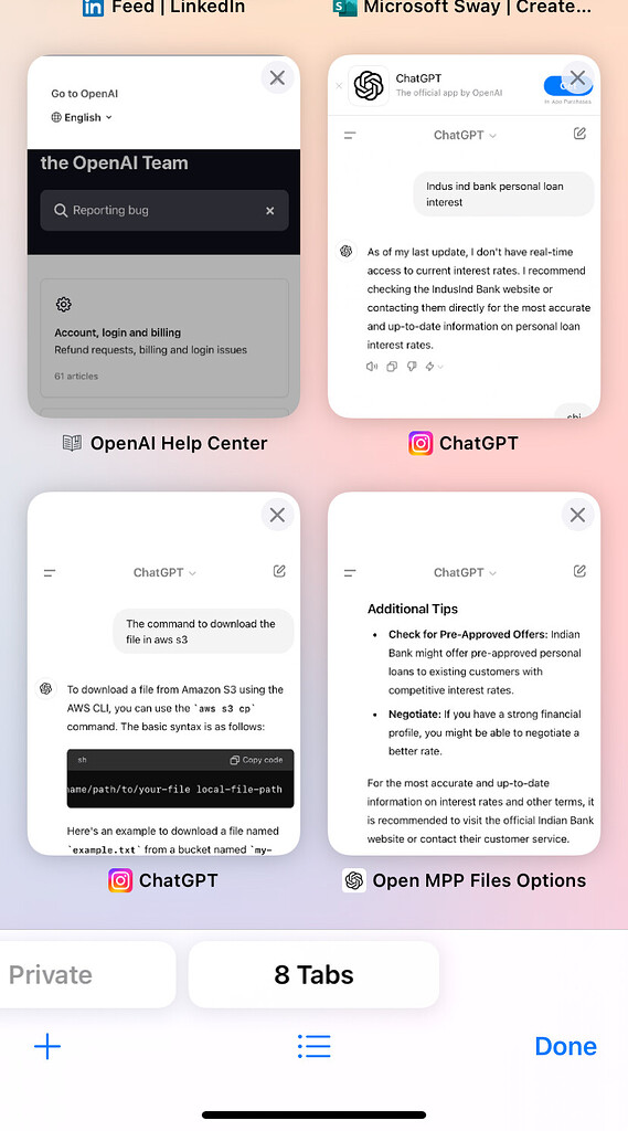 Bug- incorrect icon shown for chatgpt in safari when on the tab tile - Bugs - OpenAI Developer ...