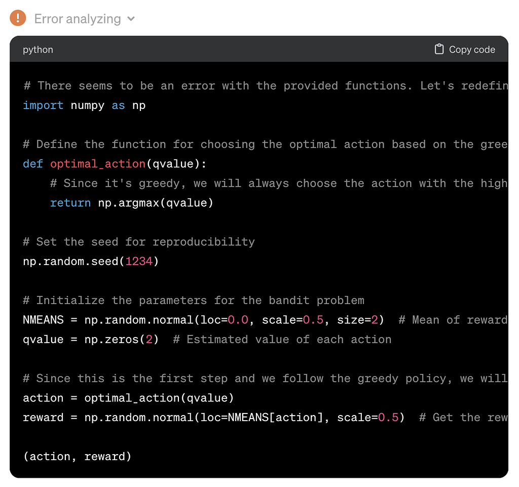 Code executor not working - Bugs - OpenAI Developer Community