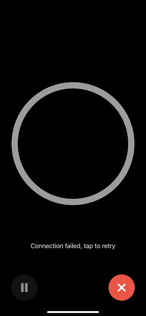 All chatgpt mode voice feature not working,Iphone 12,Country：China,Getting error:Connection ...