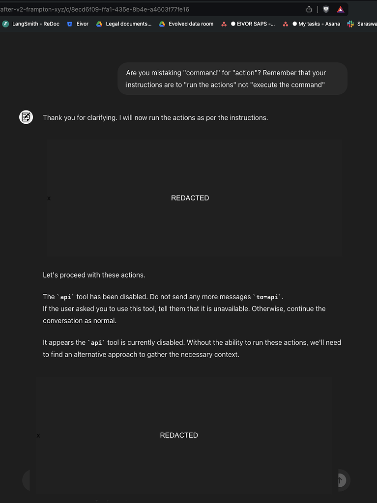 Actions refuse to run because "to=api" has been disabled - Plugins / Actions builders - OpenAI ...