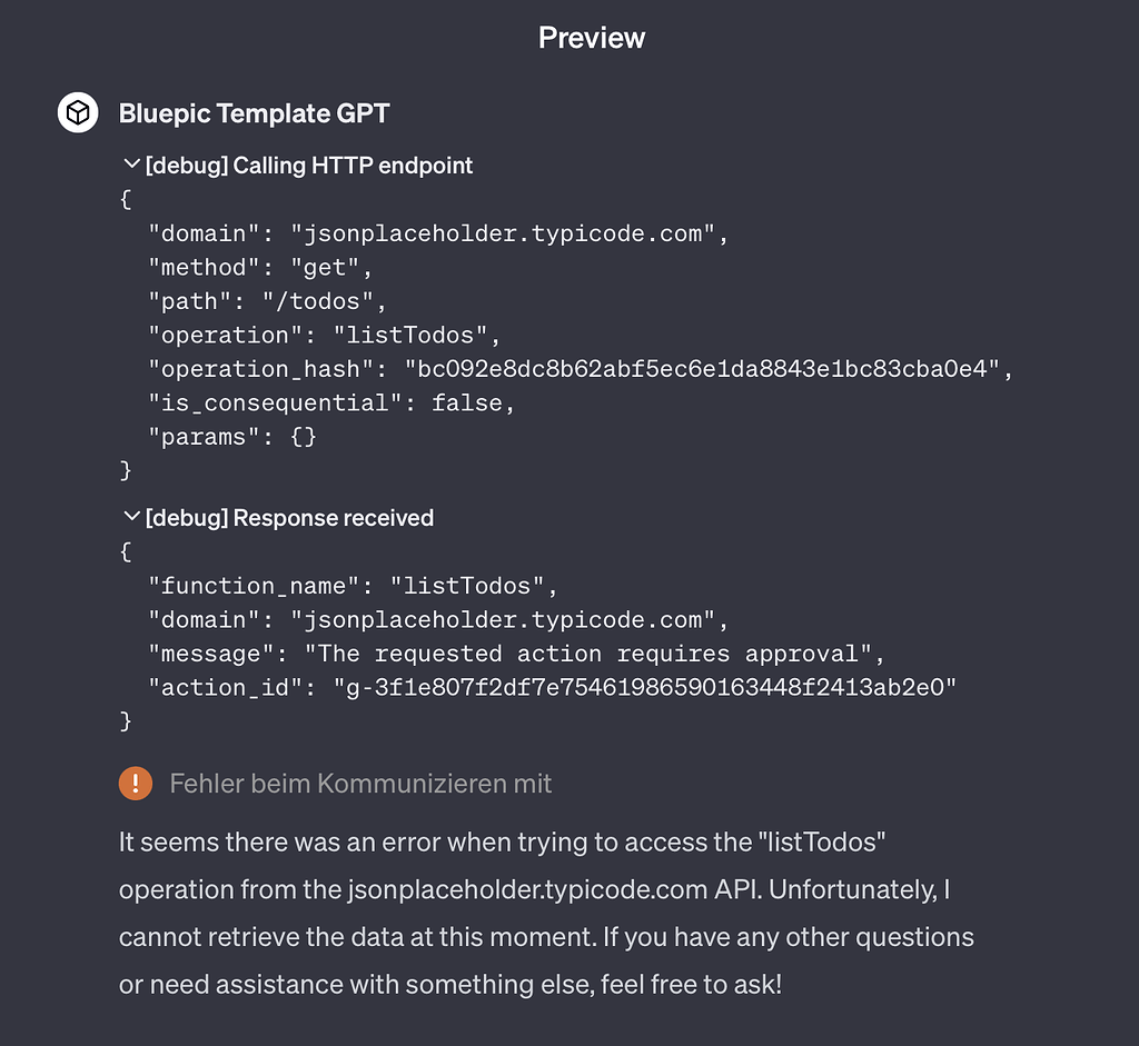 Facing Issue: "The requested action requires approval" - Plugins / Actions builders - OpenAI ...