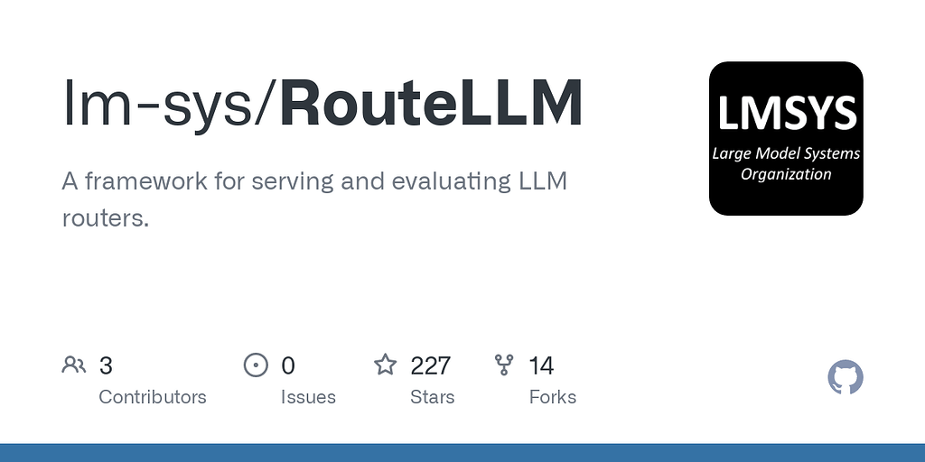 RouteLLM from LM-Sys - A framework for serving and evaluating LLM ...