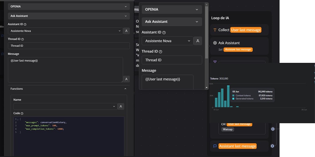 How to limit the assistant token in Typebot (or if possible natively by the assistant) - API ...
