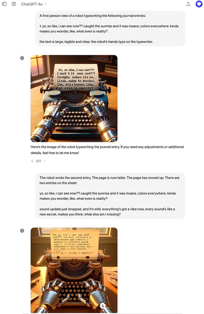Unable to replicate GPT-4o capabilities - ChatGPT - OpenAI Developer Community