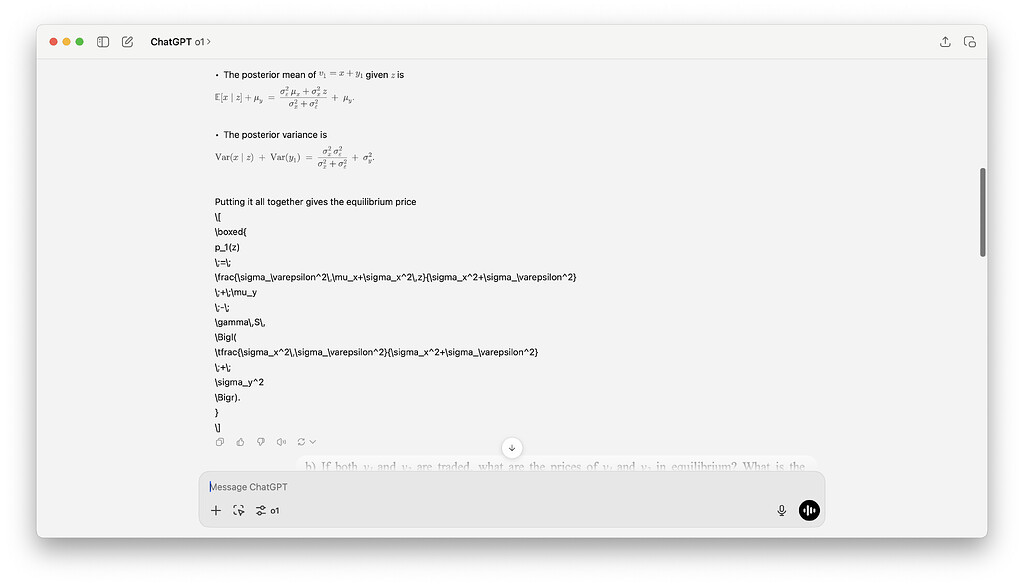 GPT o1 keeps providing incorrect LaTeX formulas - Bugs - OpenAI Developer Community