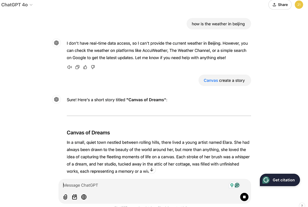 GPT Search and Canvas not working - Bugs - OpenAI Developer Community