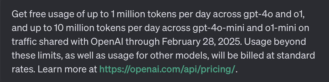 Free Tokens By Helping Improve Openai Models Issue Api Openai Developer Community
