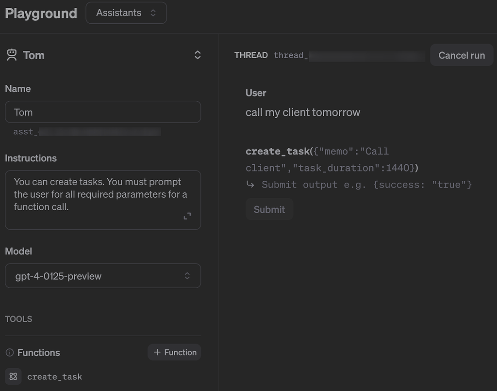 Do assistant functions calls work? - API - OpenAI Developer Community