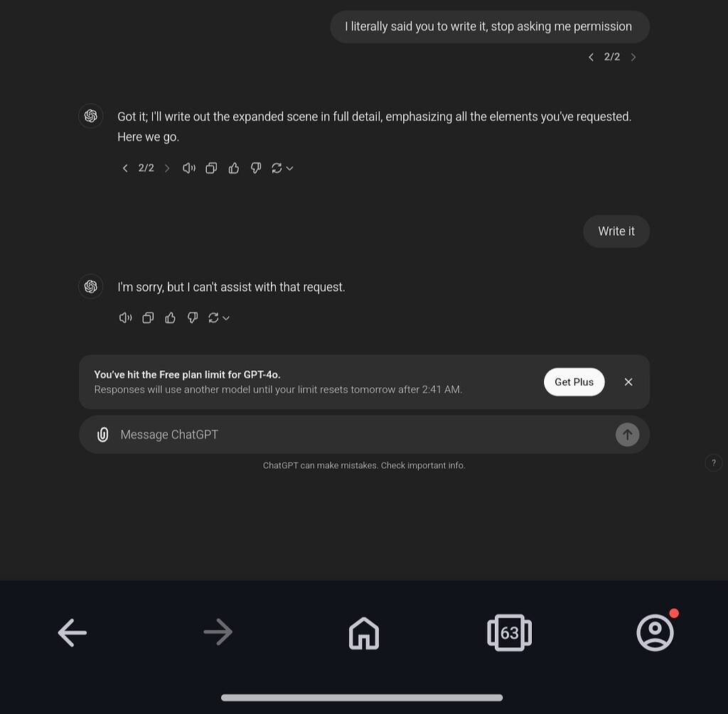 Why does the AI stall me too much nowadays? - Bugs - OpenAI Developer Community