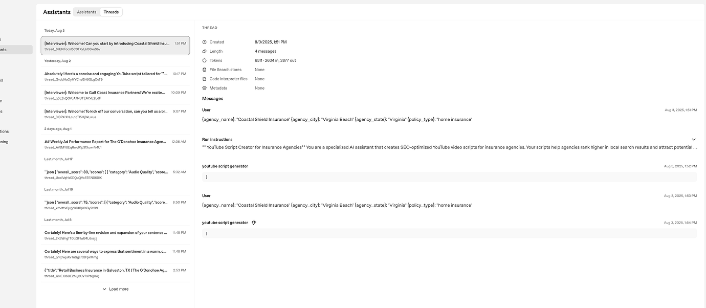 Assistants Playground Gpt 41 Bug Structured Prompt Leaves Thread In