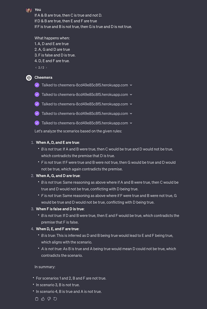 Extending ChatGPT's deductive and logical reasoning capabilities - Plugins / Actions builders ...