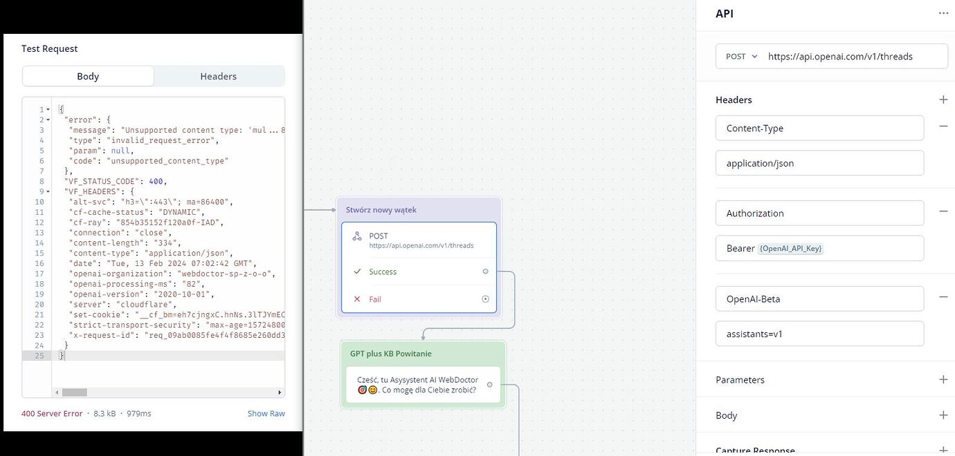 Error while trying to create new thread - API - OpenAI Developer Community Error while trying to create new thread - API - OpenAI Developer Community