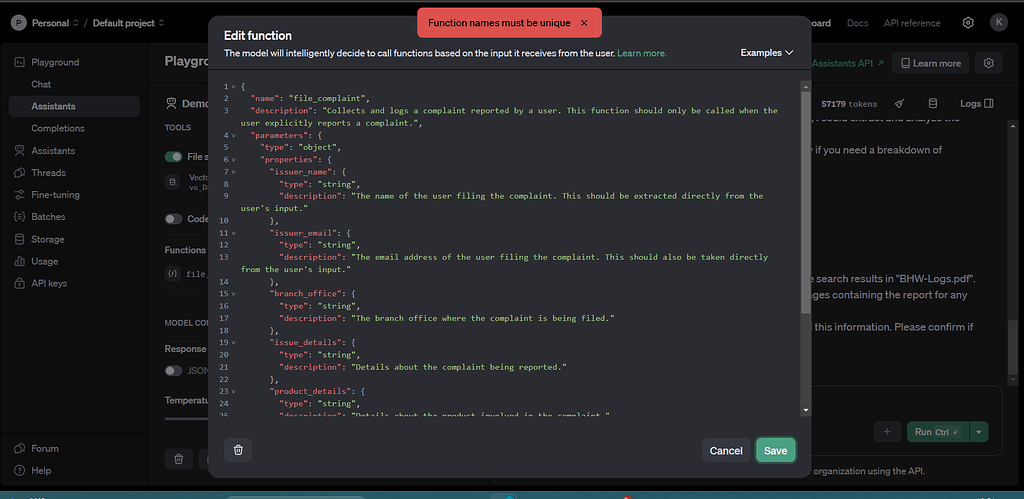 Function Name Conflict in OpenAI Assistant API - Bugs - OpenAI ... Function Name Conflict in OpenAI Assistant API - Bugs - OpenAI ...