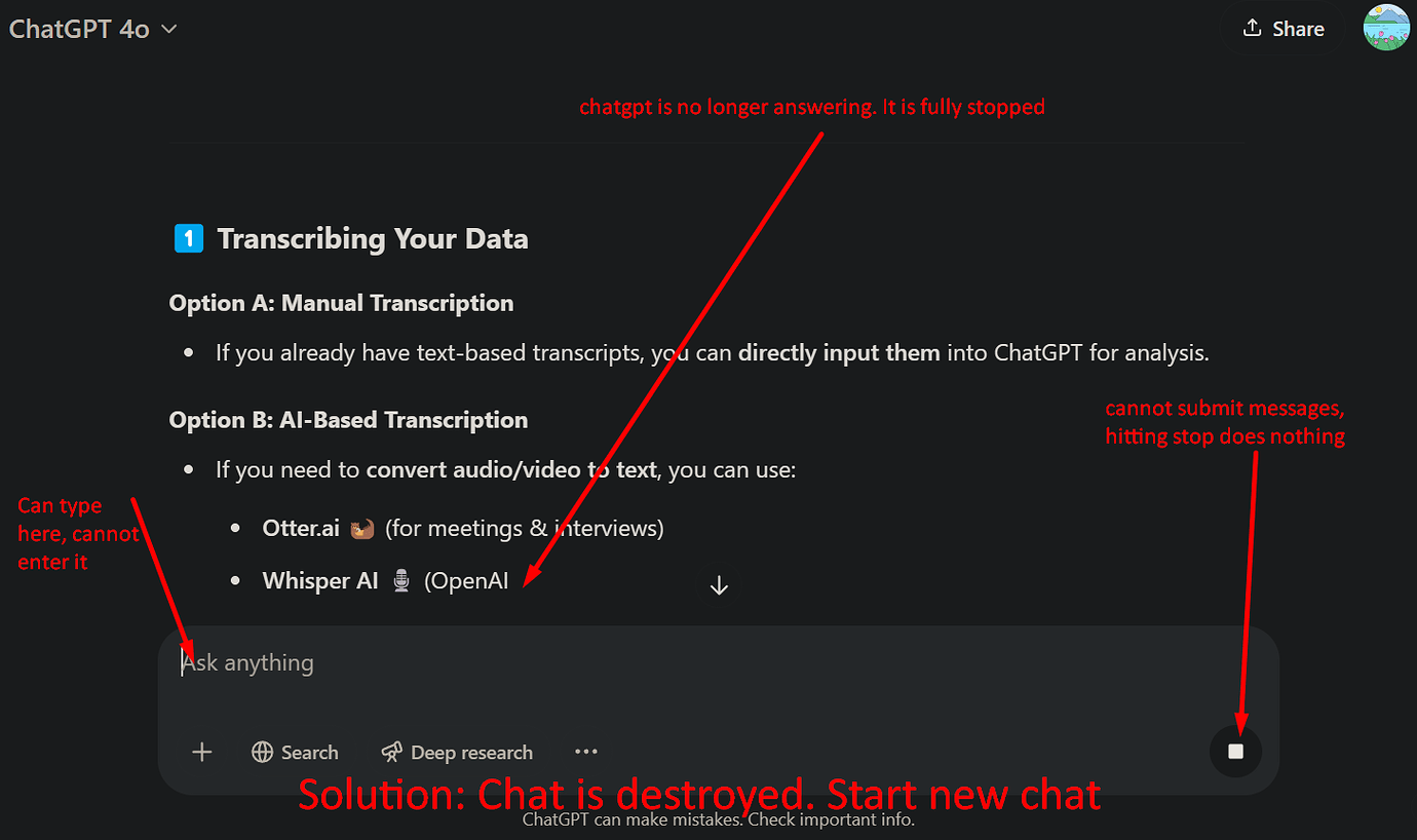 Restore ChatGPT's Stop Button Without Errors - Feature requests - OpenAI Developer Community