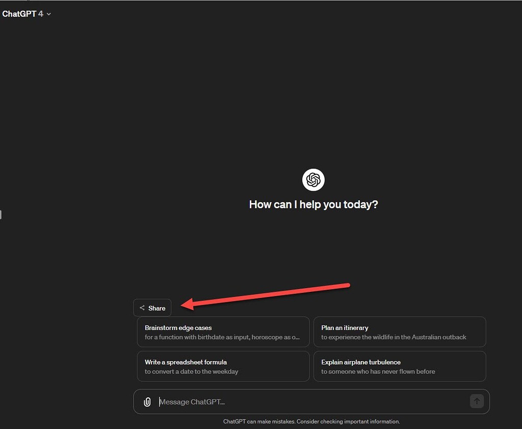 Share Icon in the Way - Cannot Access Upload Button on Chat Screen - Bugs - OpenAI Developer ...