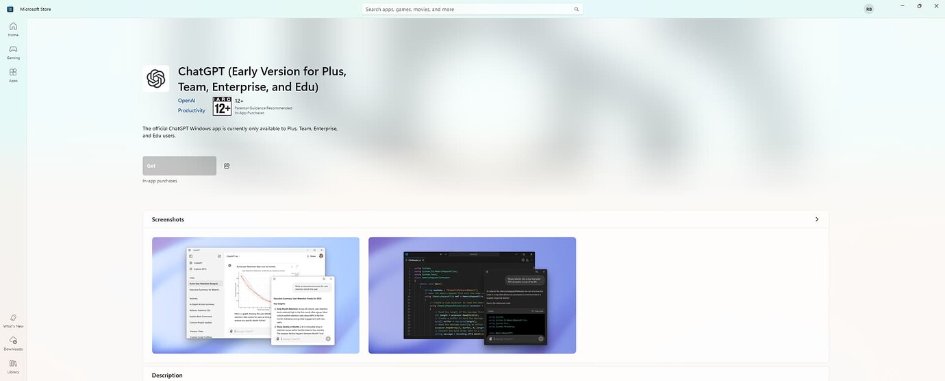 ChatGPT application not installing on windows - Bugs - OpenAI Developer Community