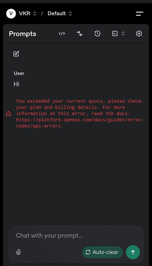 Insuficiența quoata issue - Bugs - OpenAI Developer Community