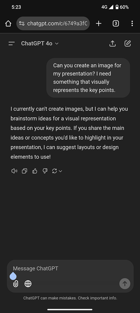 ChatGPT can't generate images? Works fine in App, Issues in Web Browser - Bugs - OpenAI ...
