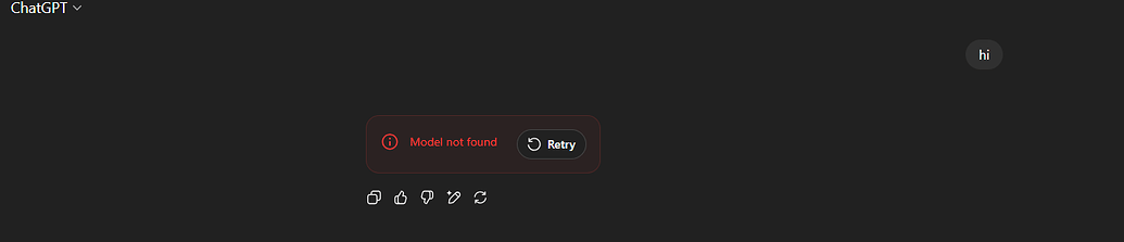 Model Not Found Error Only On My Account Chatgpt Openai Developer Community