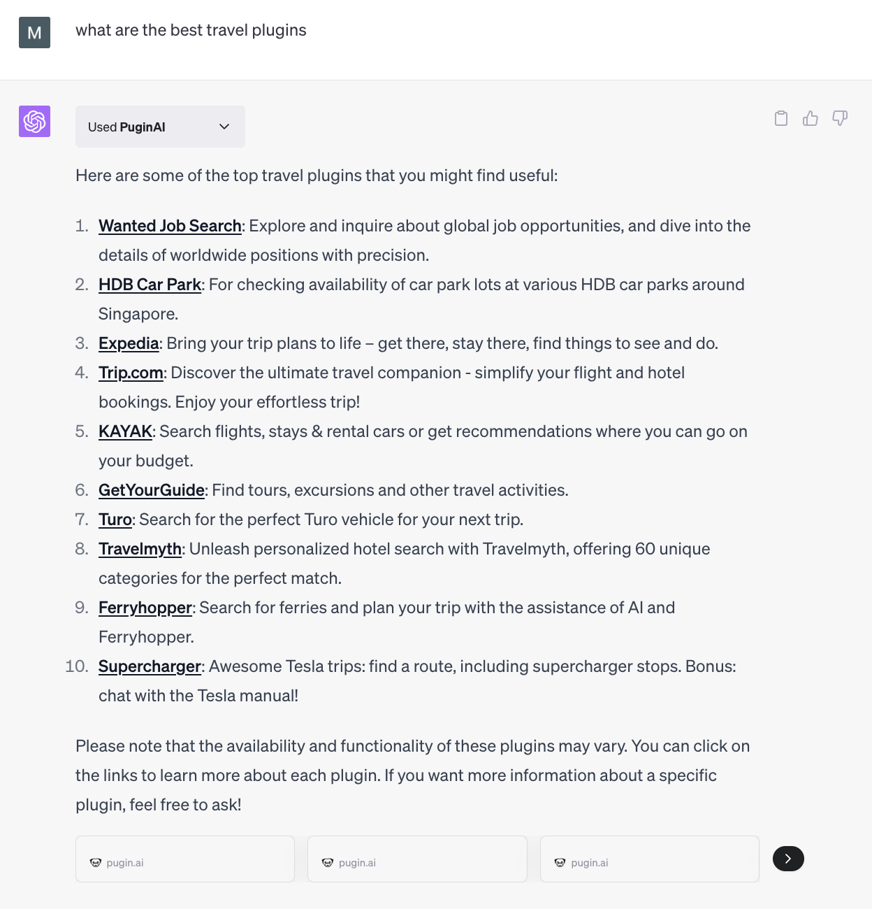 PuginAI - a plugin to help navigate and learn how to use other plugins! - Plugins / Actions ...