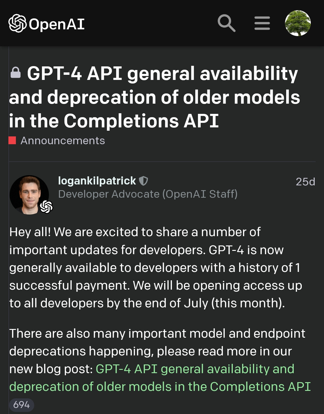 Grants lock us out from accessing GPT4 API - no billing event until grant expires (Nov 2023 ...