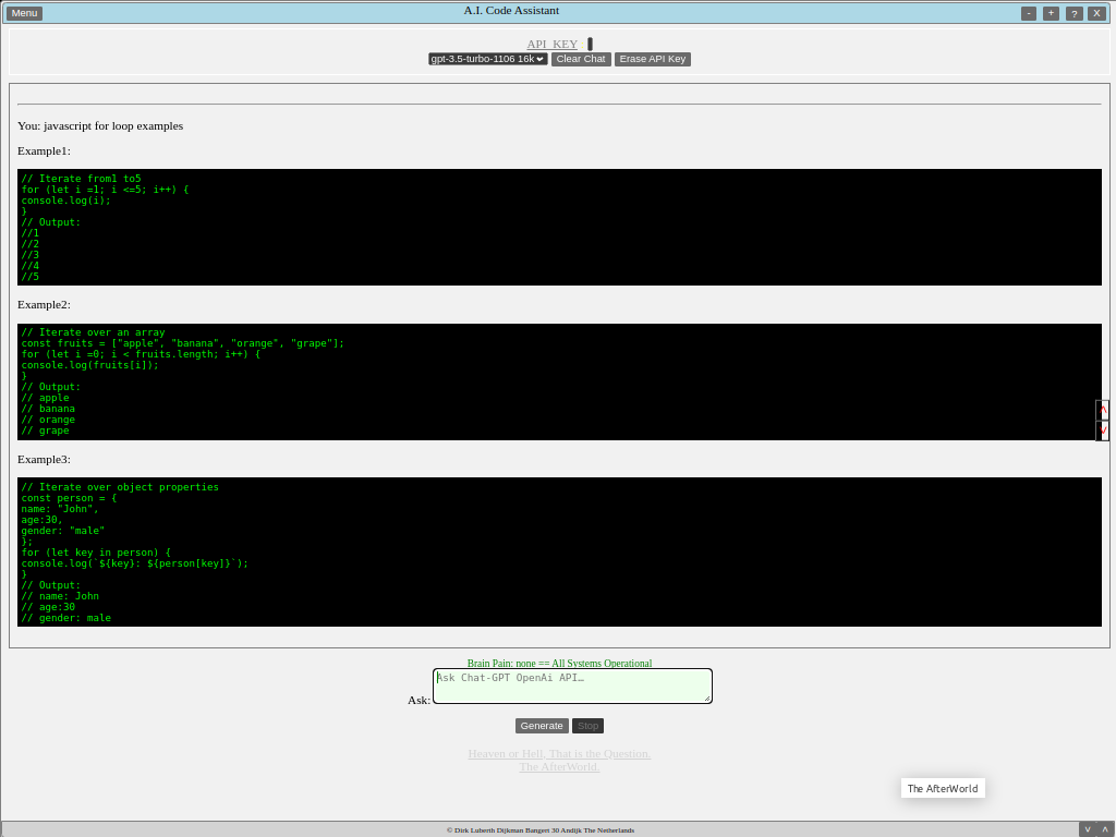 Chat Stream alternating code /code fields from 3 backticks (HTML Javascript css) - API - OpenAI ...