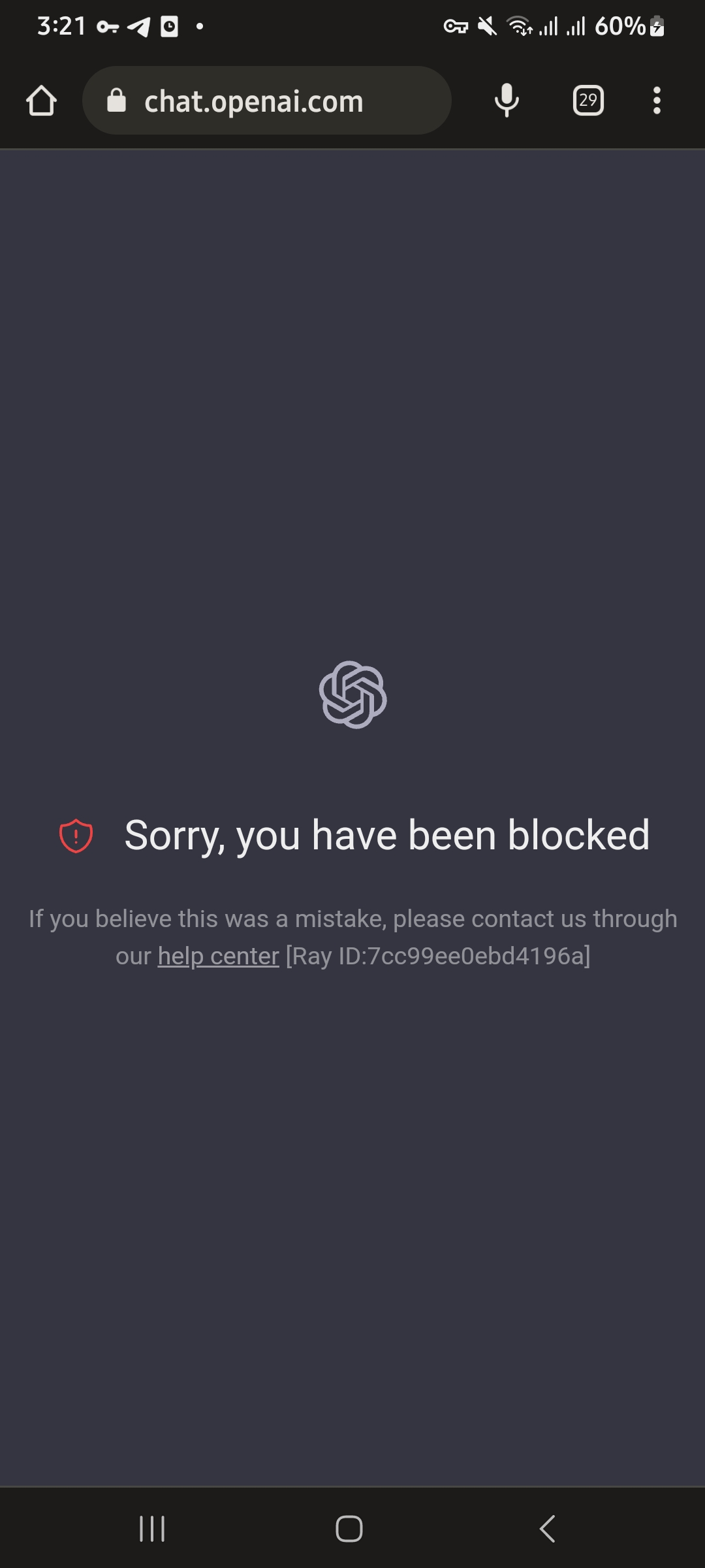 I have been blocked . How can i solve this! - ChatGPT - OpenAI Developer Community
